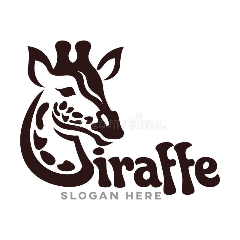 Modern African Giraffe Logo Stock Vector - Illustration of animal, logo ...