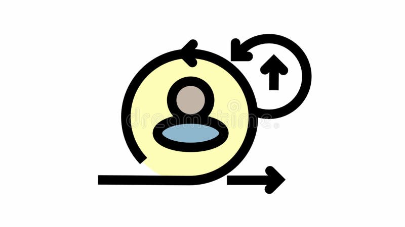 Modern Agile Sprint Circle Animated Icon - Agile and Teamwork Symbol ...