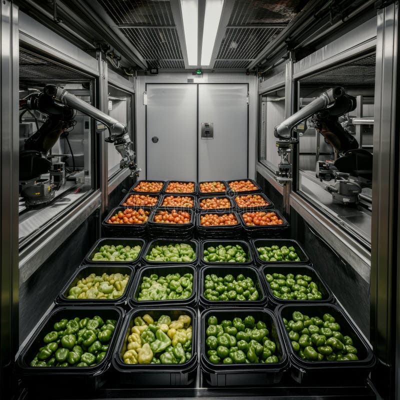Modern Agricultural Facilities Utilize Automated Systems To Sort Fresh ...