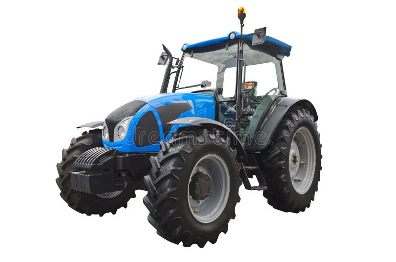 Modern Agricultural Tractor, Side View Stock Photo - Image of vehicle ...