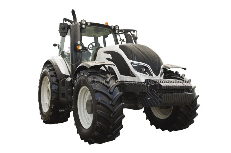 Agricultural Tractor Front View White Background Stock Photos - Free ...