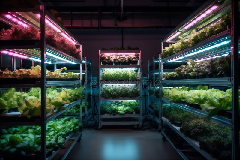 Modern Agriculture Laboratory with Artificial Light Growing Genetic ...