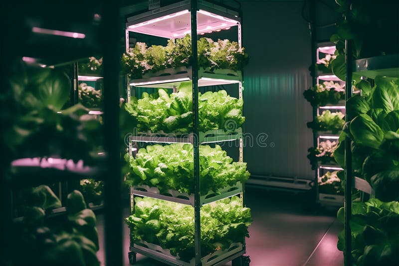 Modern Agriculture Laboratory with Artificial Light Growing Genetic ...