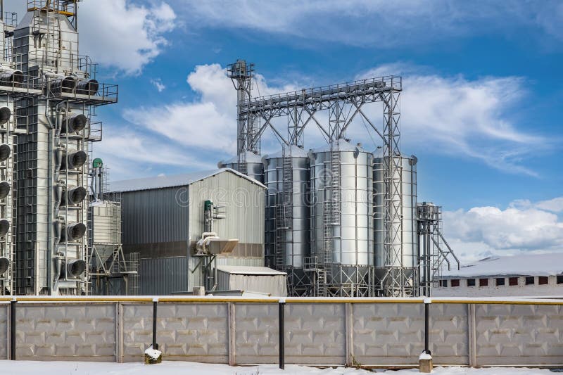 Modern Agro-processing Plant for Processing and Silos for Drying ...