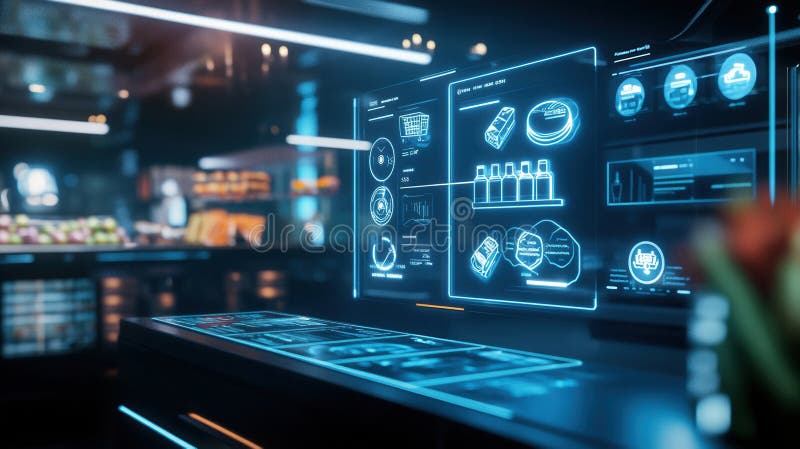 Modern AI Assistant Interface for Grocery Orders with Sleek Design and ...