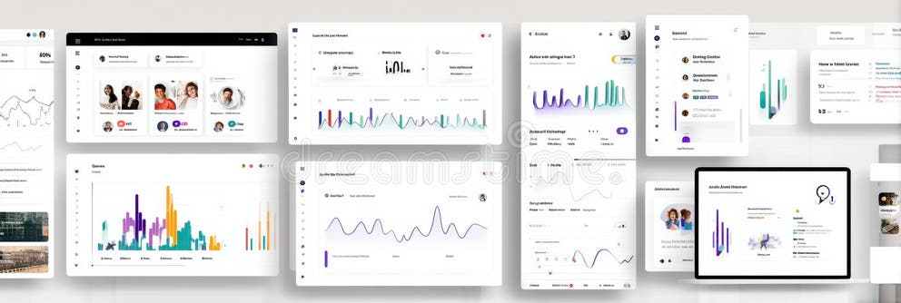 Clean UI Interface of AI Dashboard Showcasing Chat Flow and Analytics ...