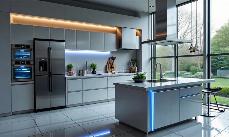 Modern AI-Generated Kitchen Design Stock Footage - Video of minimalist ...