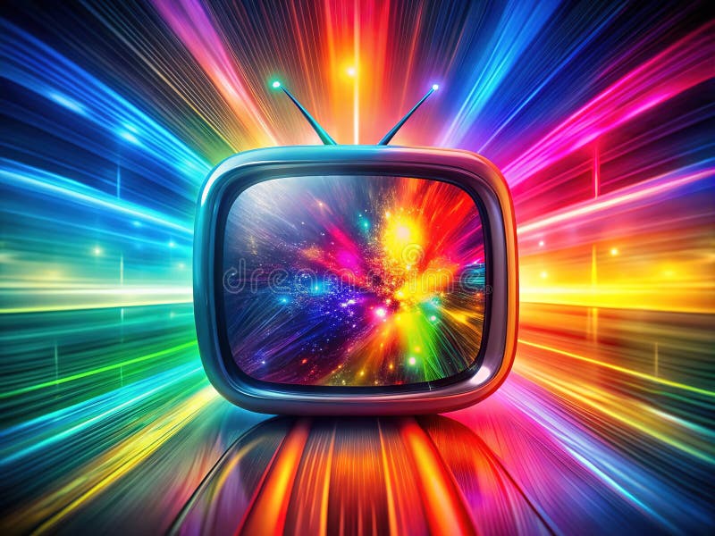 Modern AIPowered Double Exposure Design Element for a CuttingEdge TV ...