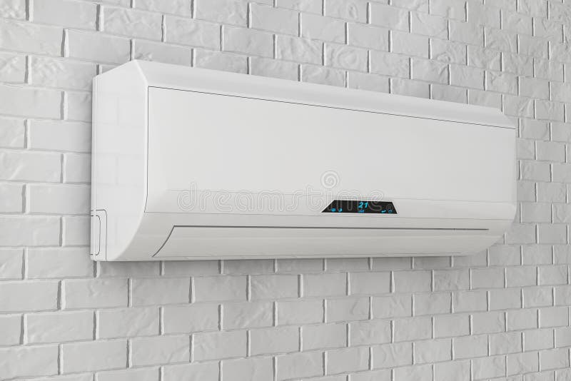 Modern Air Conditioner stock photo. Image of blowing - 68976276