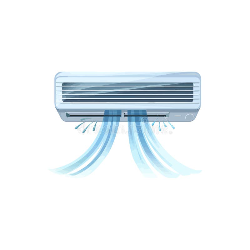 Modern Air Conditioner Unit. Vector Illustration Design Stock ...