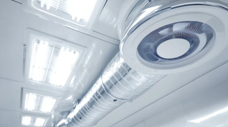 Modern Air Conditioning System Installed in a Clean and Well-lit ...