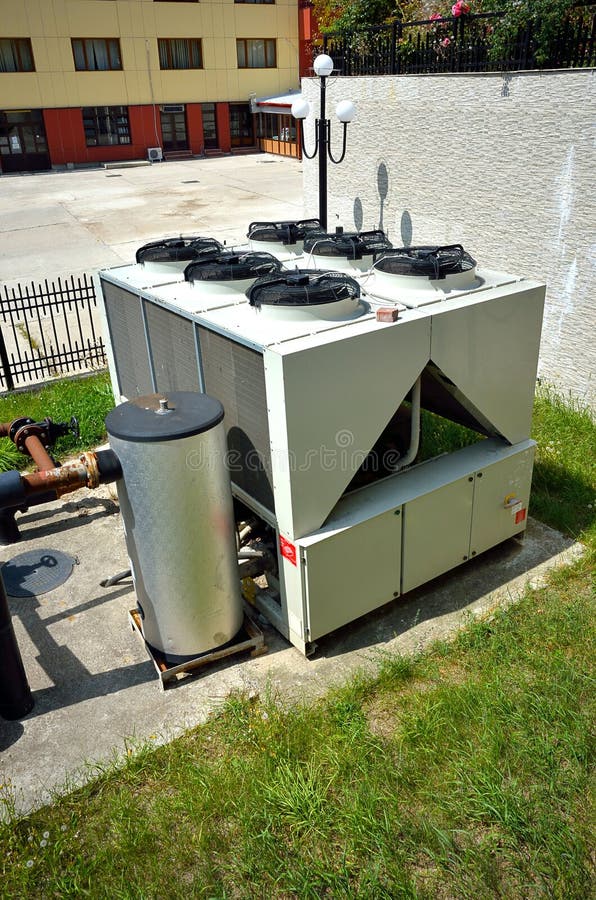 Modern Air Conditioning System Stock Photo - Image of electric ...