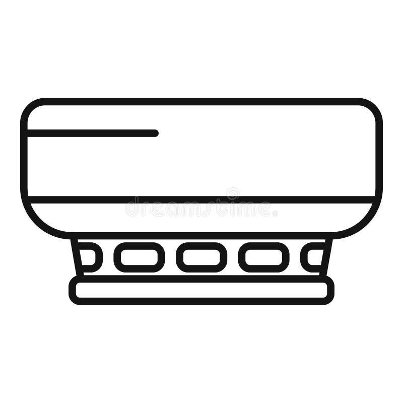 Modern Air Conditioning Unit Line Icon Stock Vector - Illustration of ...