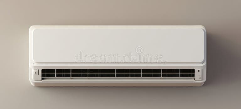 The Modern Air Conditioning Unit Suspended Elegantly on a Wall. AI ...
