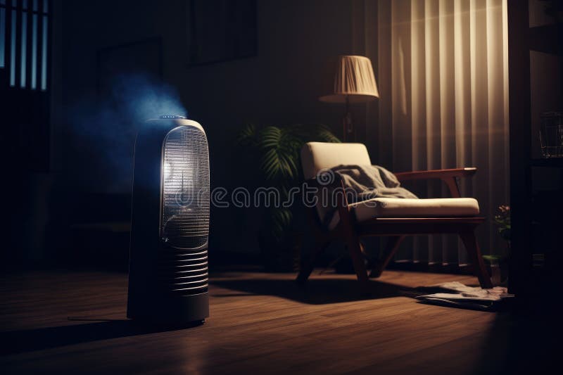 Modern Air Purifier in the Room. Fresh Air and Healthy Life Stock ...