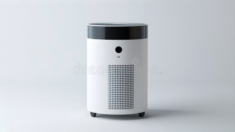 Modern Air Purifier on White Background Stock Illustration ...