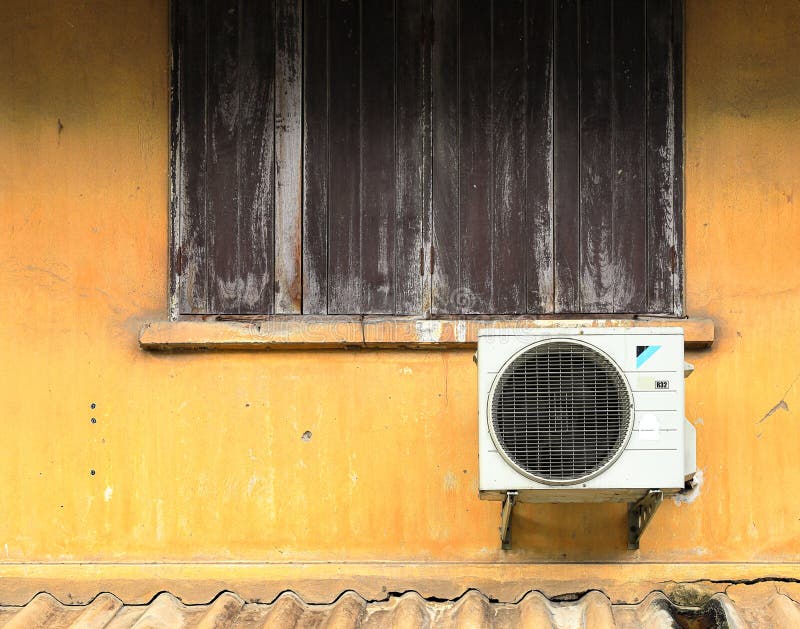 A Modern Air Source Heat Pump, Condensing Unit or Air Condition ...