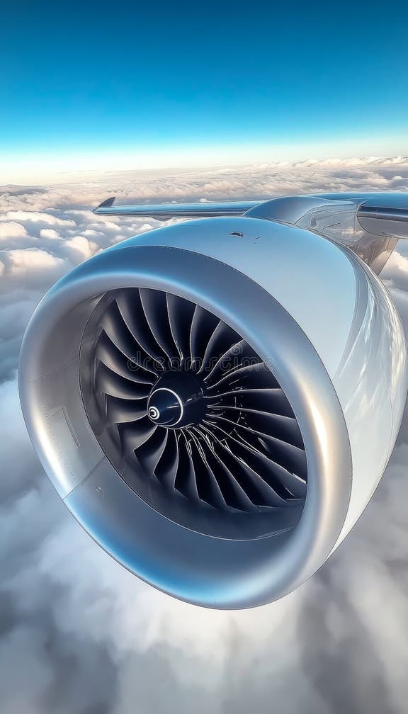 Modern Aircraft Engine, a Symbol of Power and Innovation, Soaring ...