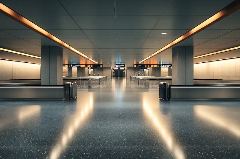 Modern Airport Baggage Claim Sleek Design Stock Photos - Free & Royalty ...