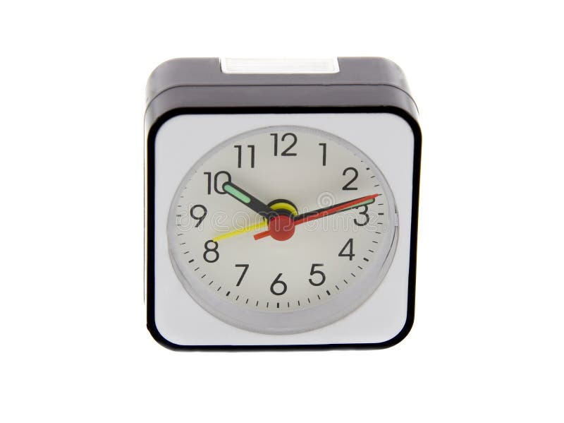 Modern alarm clock i stock photo. Image of number, device - 8699406
