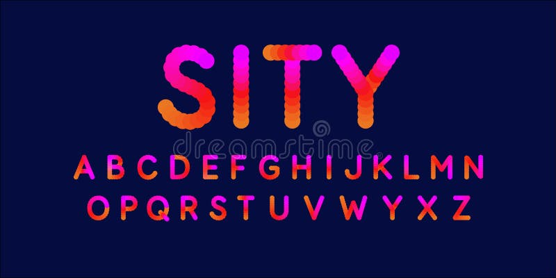 Modern Alphabet Font. Capital Letters of the Latin Alphabet Stock ...