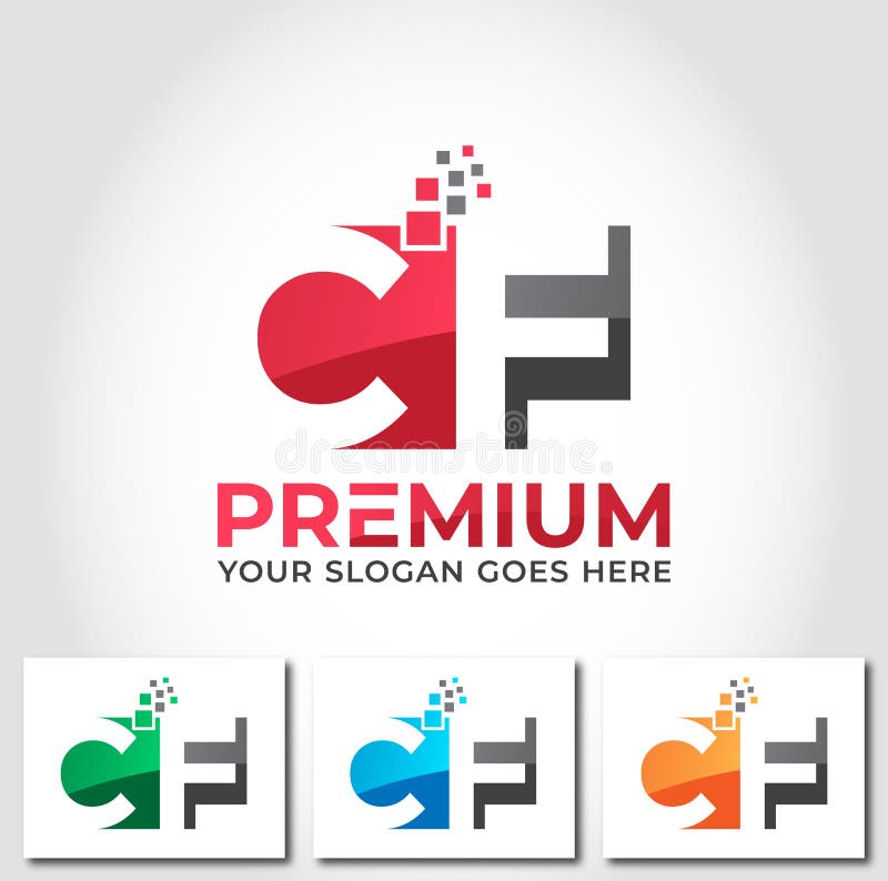 CF Alphabet Logo Design Concept Stock Vector - Illustration of logo ...