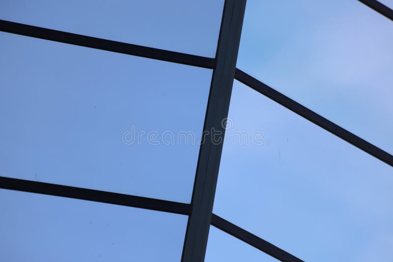 Modern Aluminum Cladding Facade with Windows. Stock Image - Image of ...