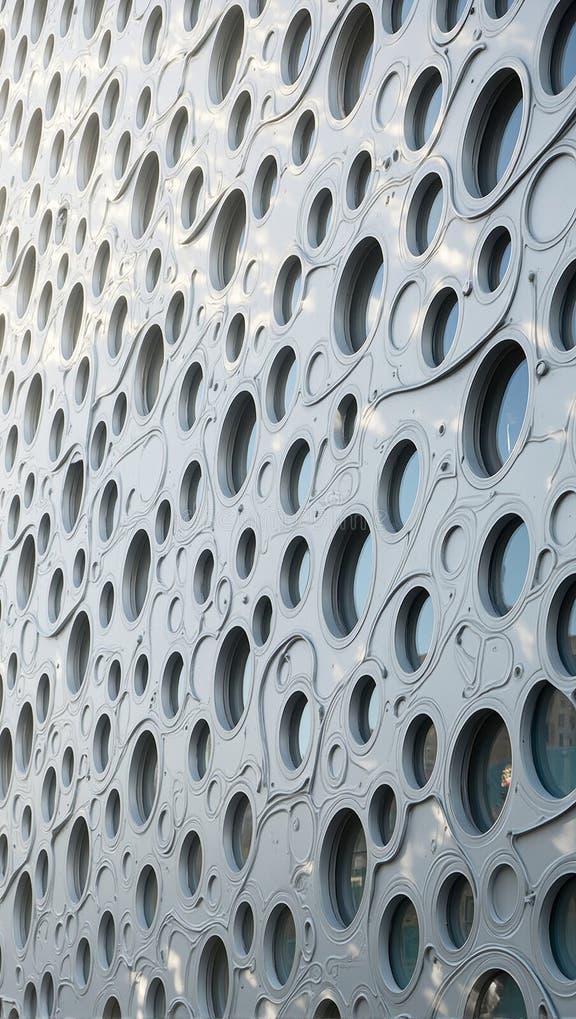 Modern Aluminum Cladding on High Rise Reflecting Sunlight Stock ...