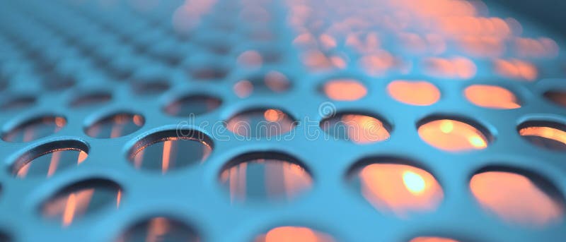 Modern Aluminum Texture Featuring Embedded LED Lights and Illuminated ...