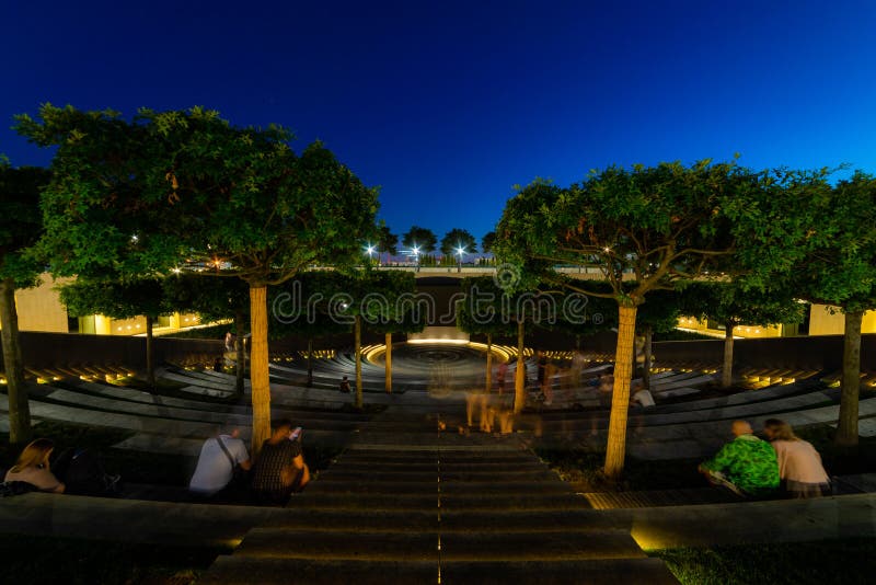 Modern Amphitheater Like As Ancient Theatre Stock Image - Image of ...