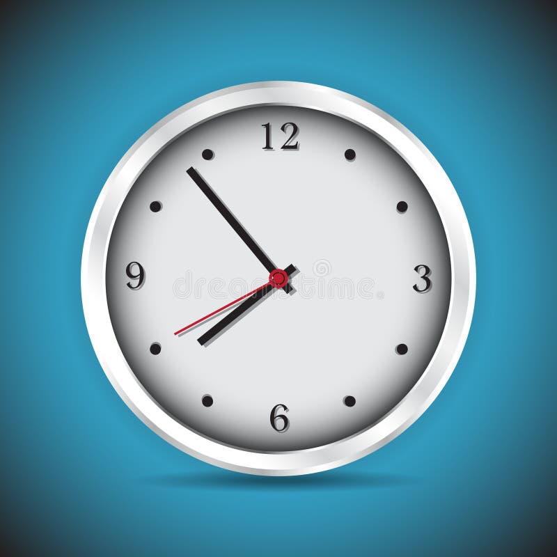 Set of Analog Clocks World Zone Time Stock Vector - Illustration of ...