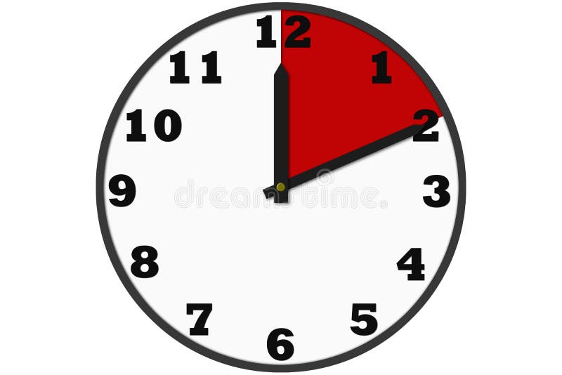 Modern Analog Clocks Made in Simple Design Stock Illustration ...