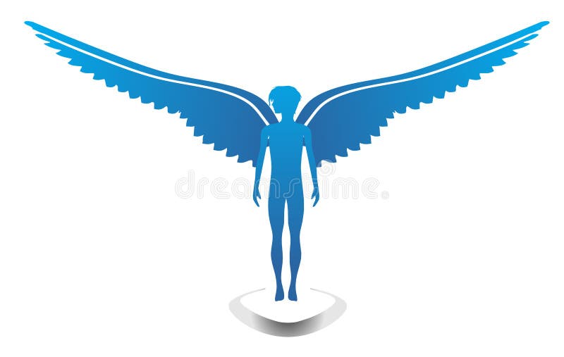 Modern Angel Logo stock vector. Illustration of festivals - 18688145