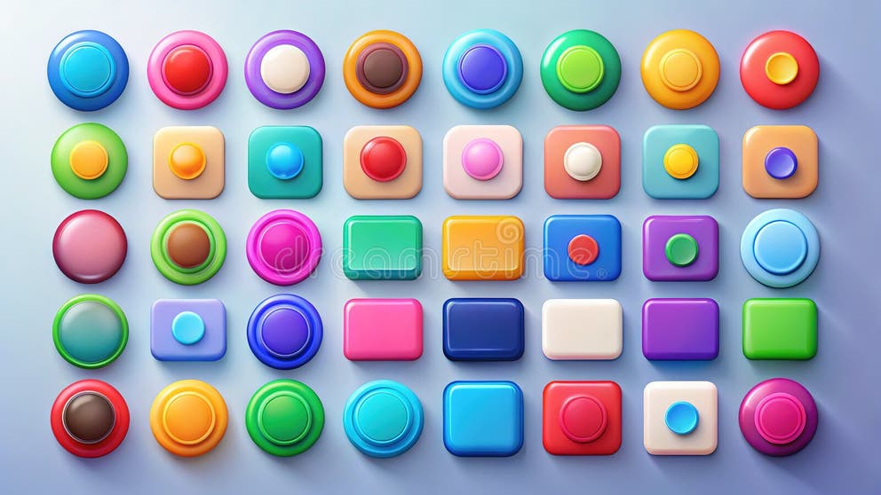 Modern Angular Button Mockups a Comprehensive UI Design Toolkit for Web ...