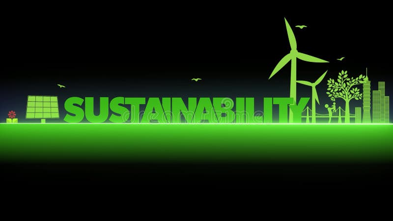 Modern Animation on the Topic of Sustainability Stock Footage - Video ...