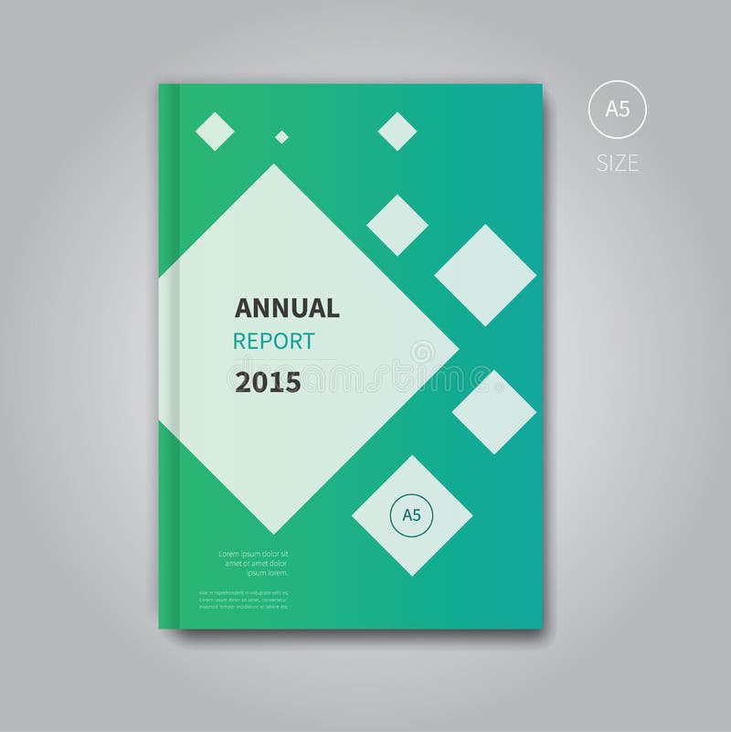 Modern Annual Report Book Template Stock Illustration - Illustration of ...