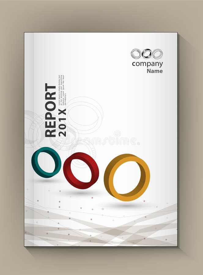 Modern Annual Report Cover Design Vector Dot Technology Stock Vector ...