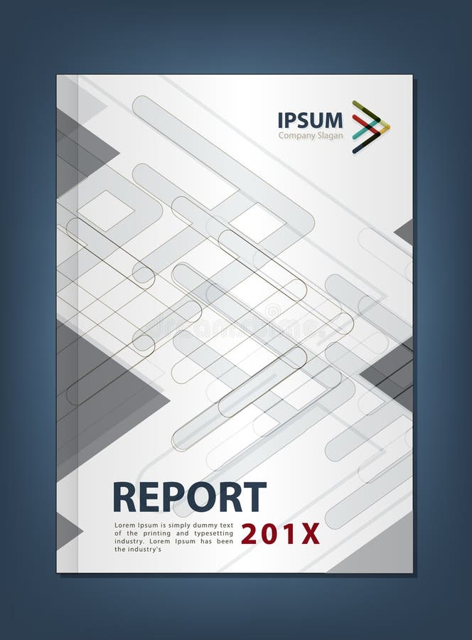 Modern Annual Report Cover Design Vector, Multiply Arrow Theme C Stock ...