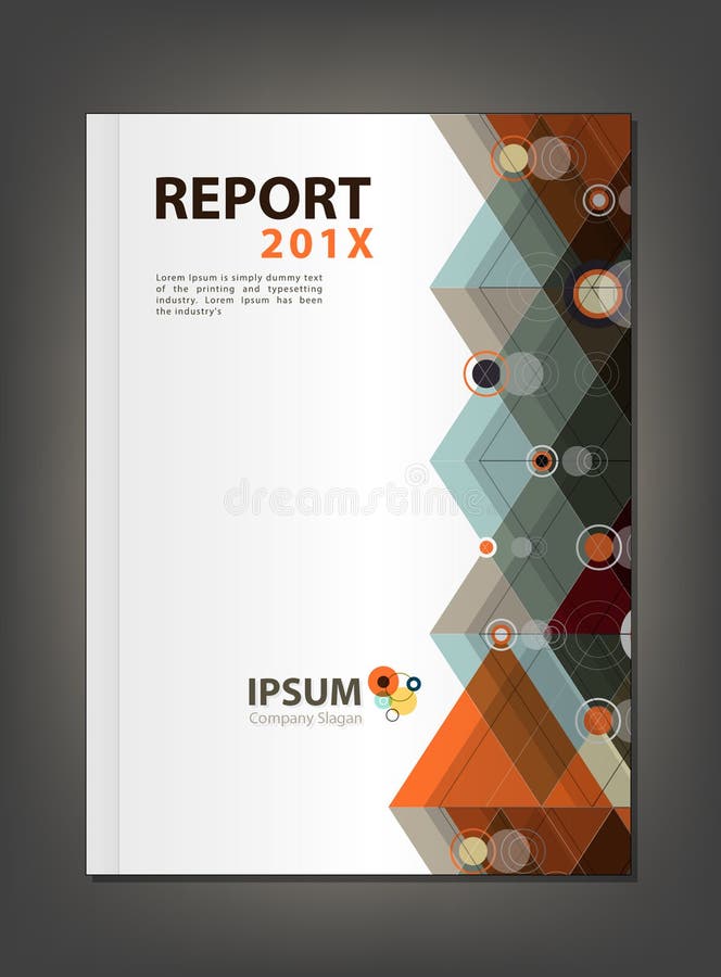 Modern Annual Report Cover Design Vector, Multiply Triangle and Stock ...