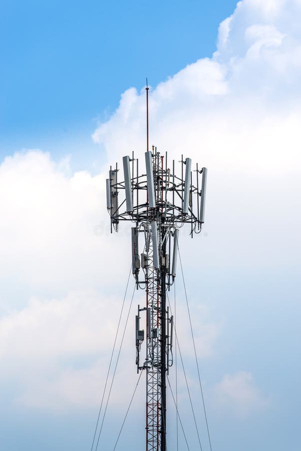 Modern antenna for mobile stock image. Image of global - 37698959