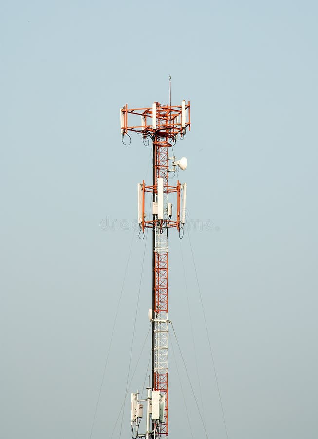 Modern antenna stock photo. Image of cellular, high, metal - 50987380