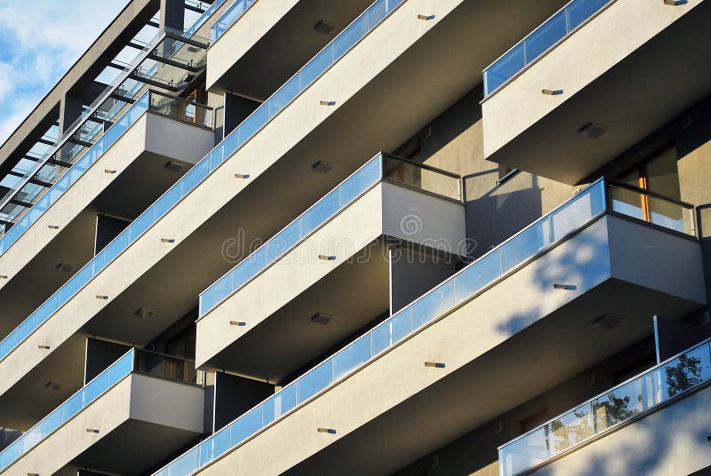 Modern Apartment Block stock photo. Image of house, europe - 73745308