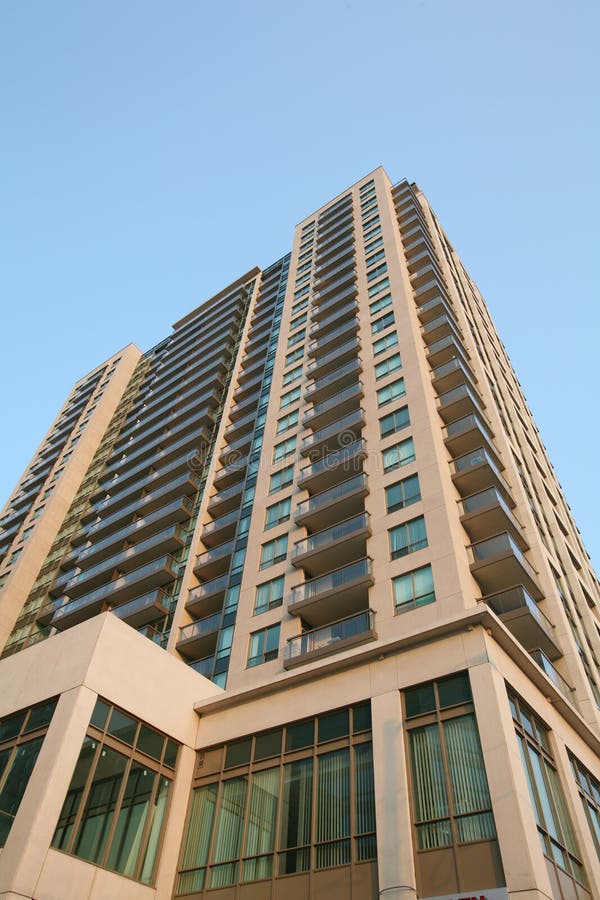Modern Apartment Building BC Stock Photo - Image of canada, residences ...