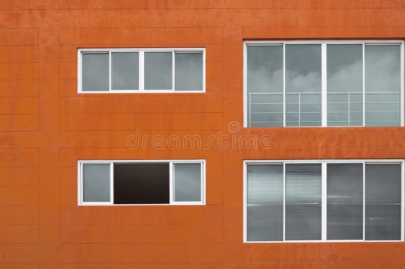 Modern Apartment Building Business Facade Windows Commercial Place of ...