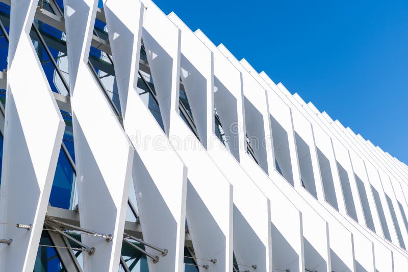 Modern Apartment Building. Apartment Building with Detail. View of ...