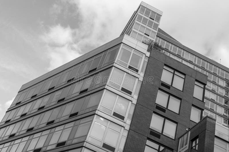 Modern Apartment Building Seen from Below Editorial Stock Photo - Image ...