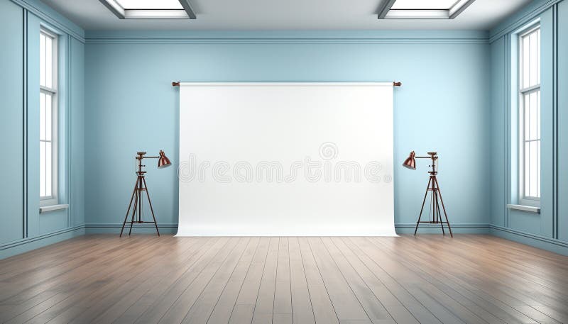 Modern Apartment with Clean, Empty Space Illuminated by Natural Light ...