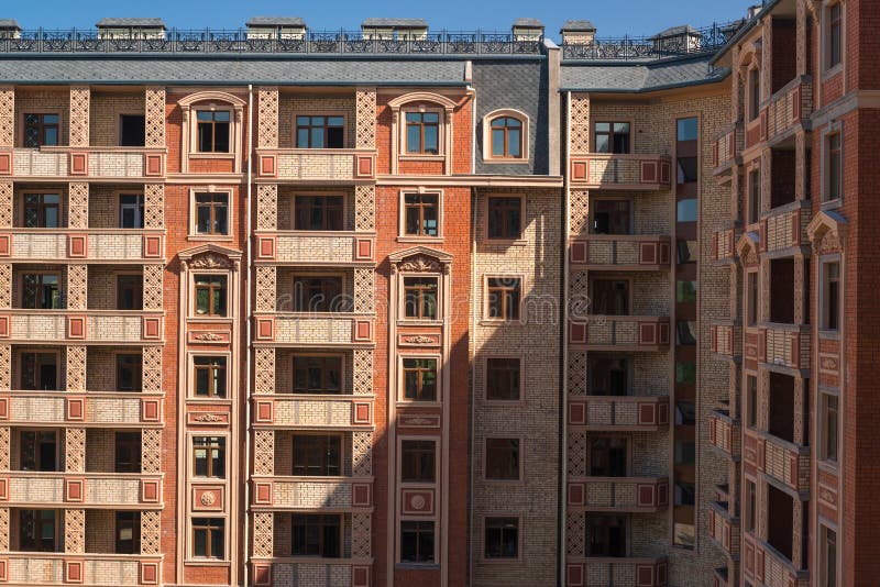 Modern Apartment Complex Design Stock Image - Image of residential ...