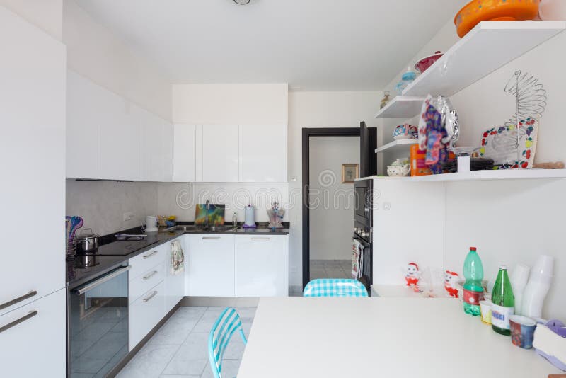 Small Kitchen of Poor People but Still Having Dignity Stock Image ...