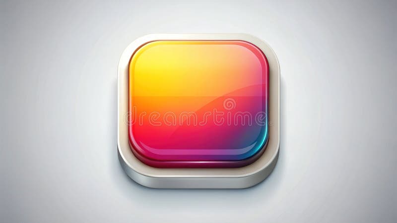 Modern App Button Mockup Clean UI Design Element for Websites and ...